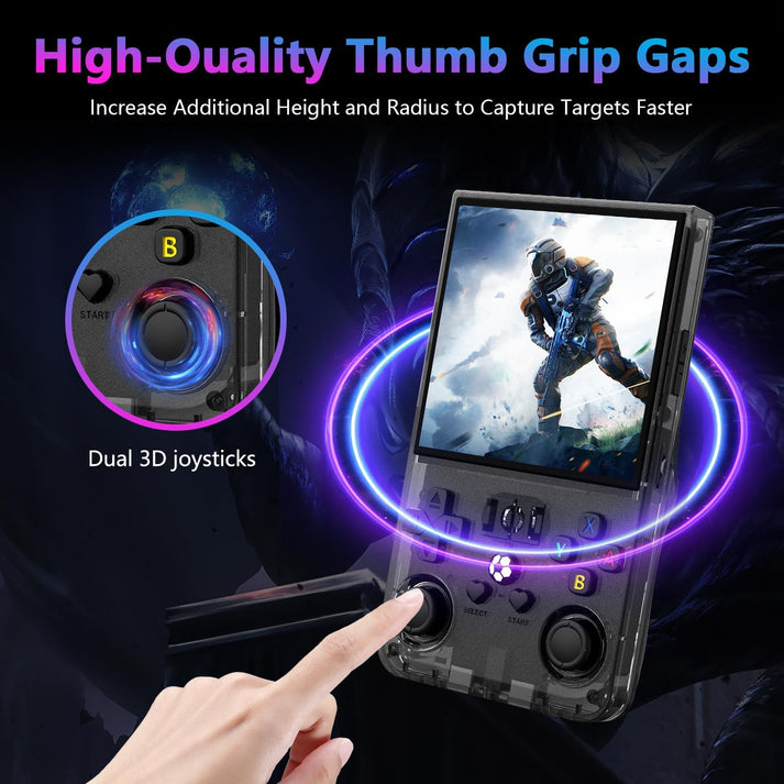 R36MAX Retro Handheld Game Console with 128G sd Card